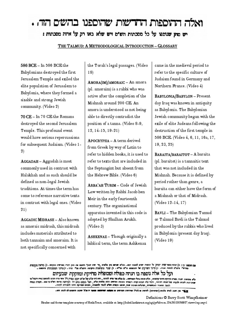 T T: A M I - G: HE Almud Ethodological Ntroduction Lossary | PDF ...