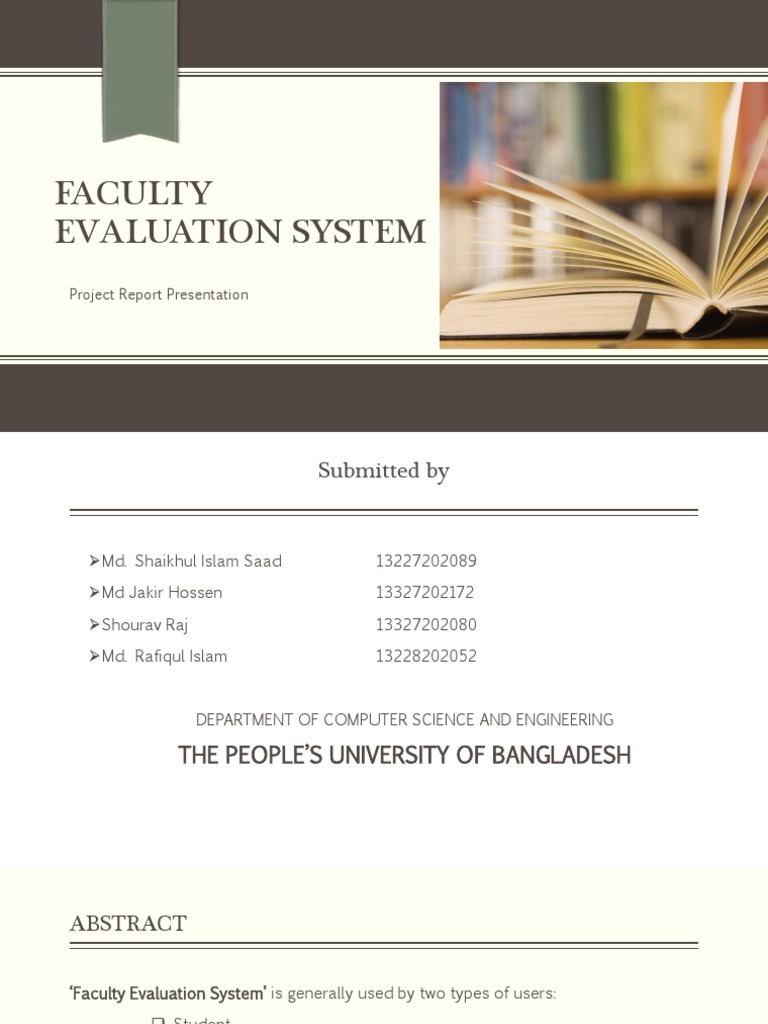 Web Based Faculty Evaluation System | PDF | Databases | Web Application