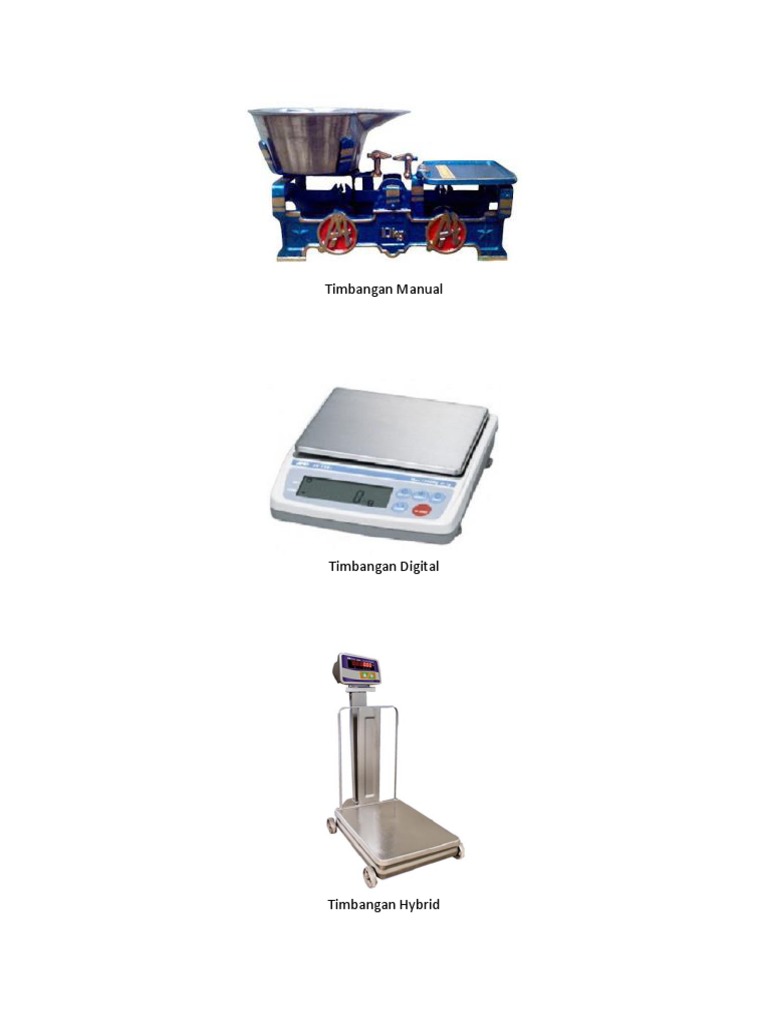 Jenis-Jenis Timbangan | PDF