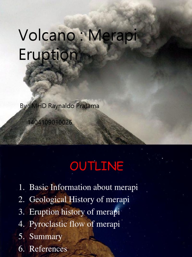 Mount Merapi | PDF | Types Of Volcanic Eruptions | Volcano