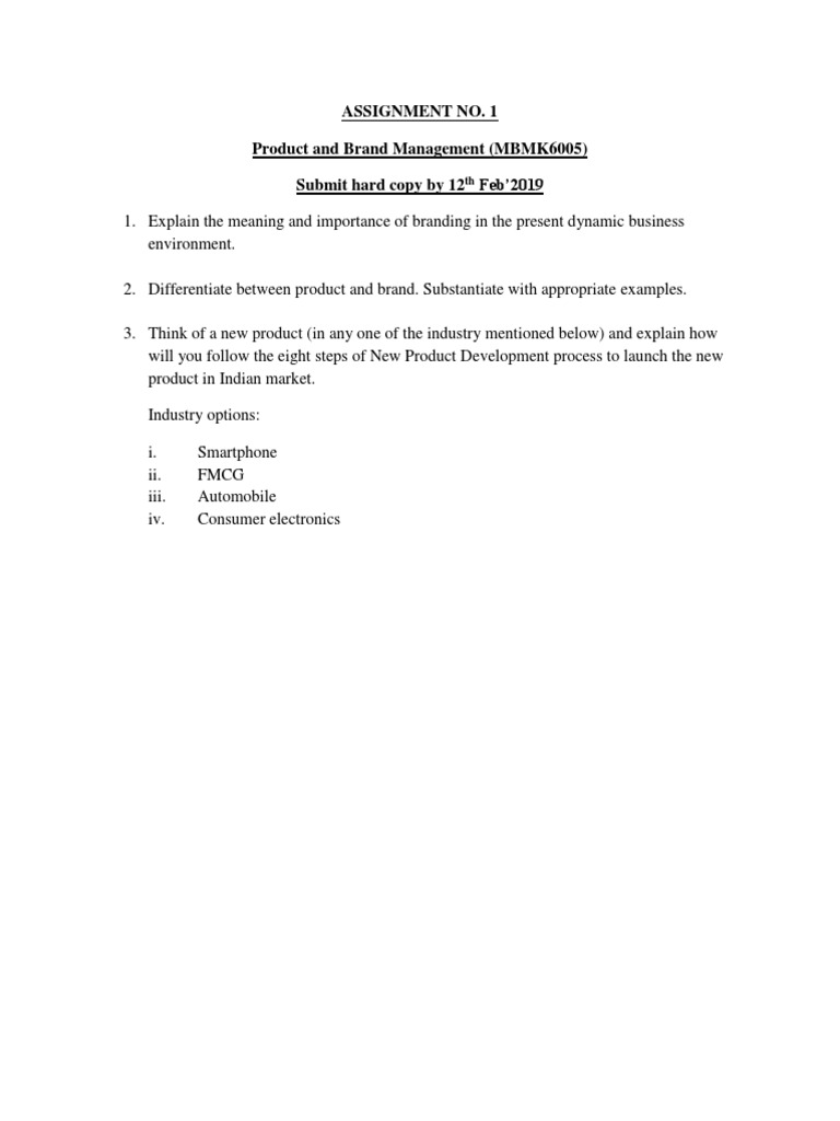 Assignment No 1 | PDF