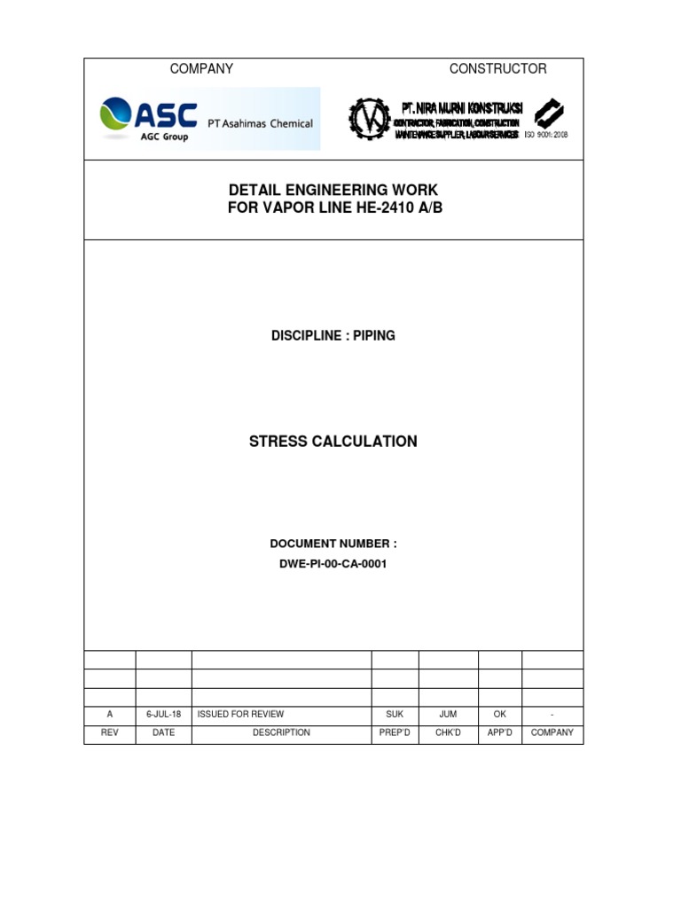 Pipe Stress Analysis | PDF | Thermal Expansion | Friction