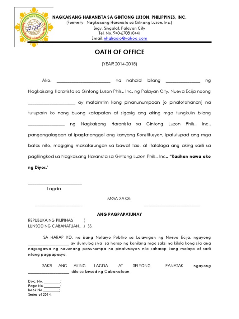 Oath of Office | PDF