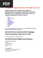 255 TOP FLUID MECHANICS Multiple Choice Questions and Answers PDF | PDF | Science & Mathematics