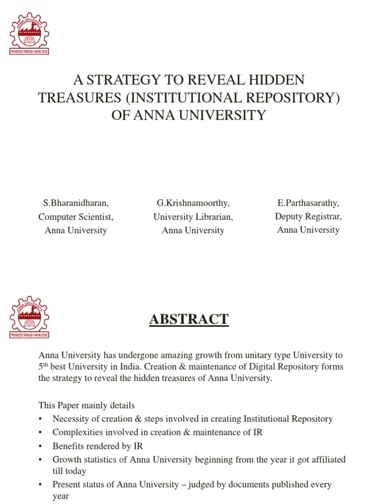 Anna University UG PG PPT Presentation Format | PDF | University | Science