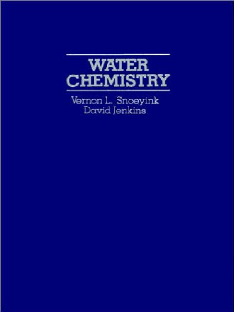 Water Chemistry PDF | PDF