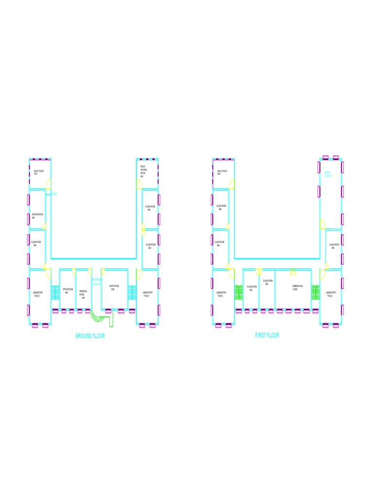 Ground Floor First Floor: Library 14.23X8.23 | PDF