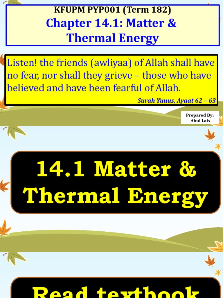 Matter & Thermal Energy Basics | PDF | Evaporation | Liquids