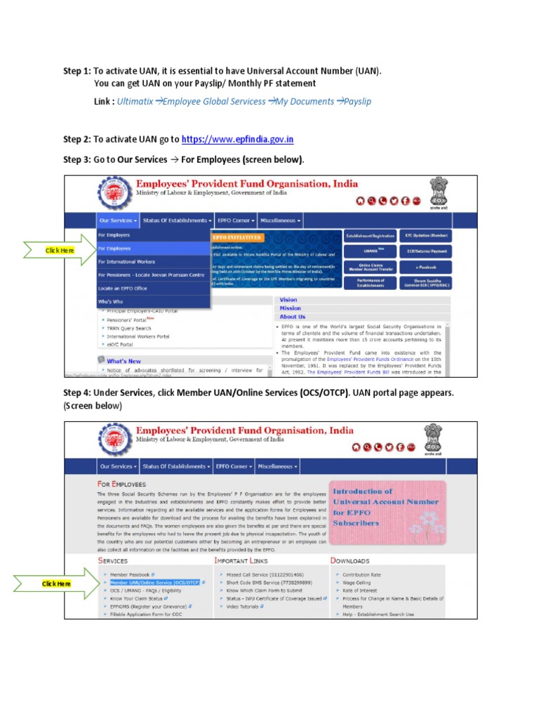 Uan Activation Process | PDF