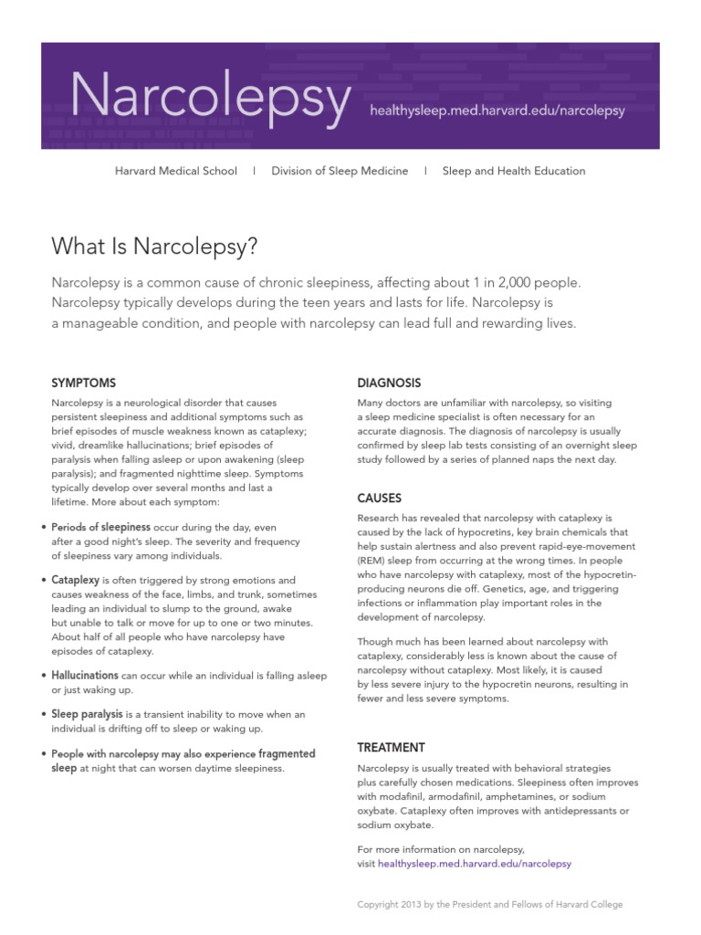 What Is Narcolepsy PDF | PDF | Sleep | Determinants Of Health