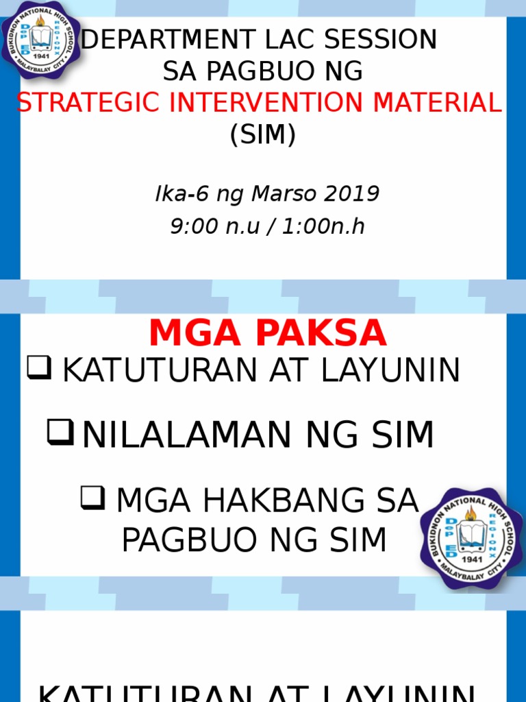 Lac Session On Sim Making | PDF