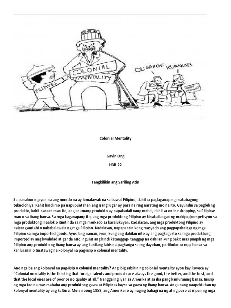 Colonial Mentality | PDF