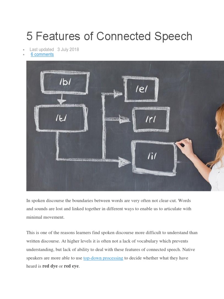 5 Features of Connected Speech | PDF | Stress (Linguistics) | English ...