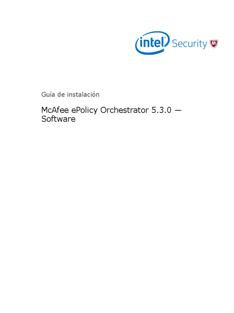Epolicy Orchestrator 5.3.0 Guía de Instalación | PDF | Servidor SQL de ...