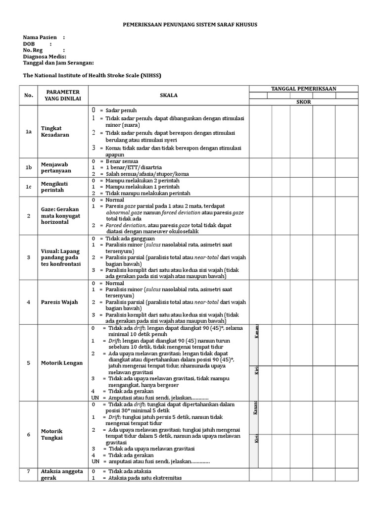 NIHSS | PDF