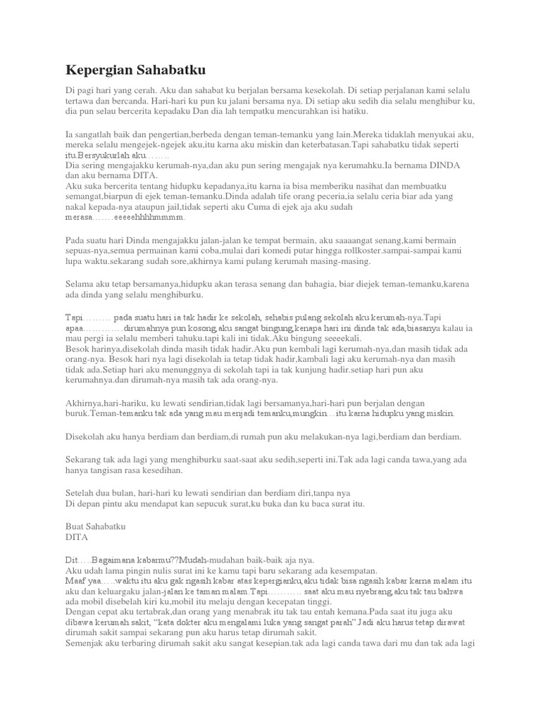 Cerpen Sahabat | PDF