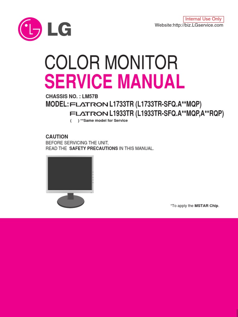 Color Monitor: Service Manual | PDF | Printed Circuit Board | Soldering