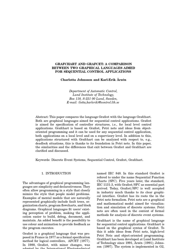 Grafcet | PDF | Subroutine | Computer Programming