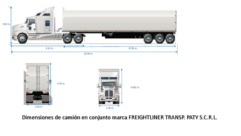 Ficha Técnica Freightliner en Conjunto Con Semirremolque | PDF
