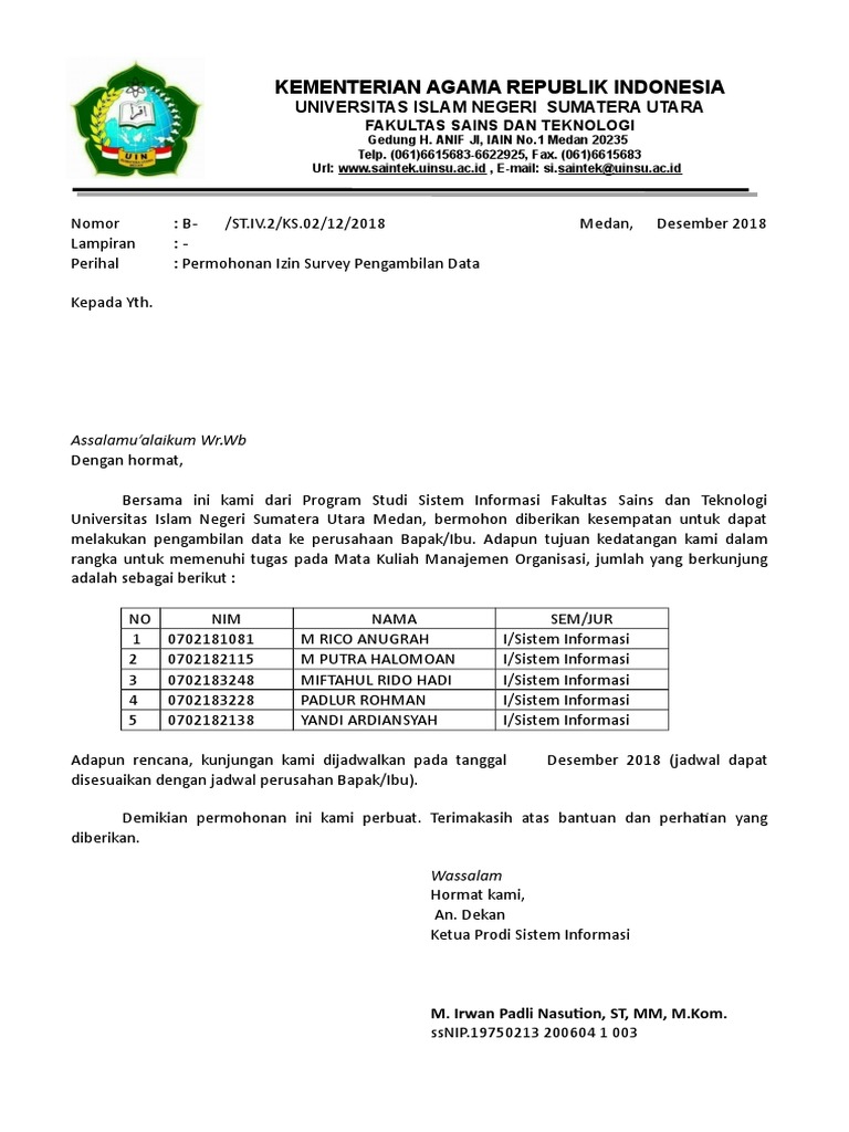 Surat Izin | PDF