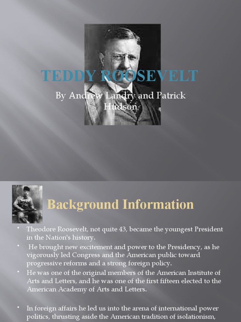 Teddy Roosevelt: by Andrew Landry and Patrick Hudson | Download Free ...