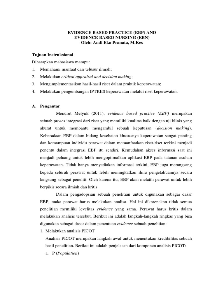 EBP and EBN | PDF | Sains & Matematika