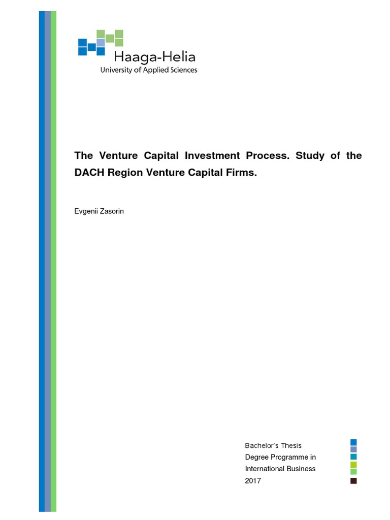 Investment Process at VC Firms | PDF | Venture Capital | Corporate Finance