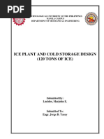 Design of An Ice Plant and Cold Storage Plant | PDF | Refrigeration | Ice