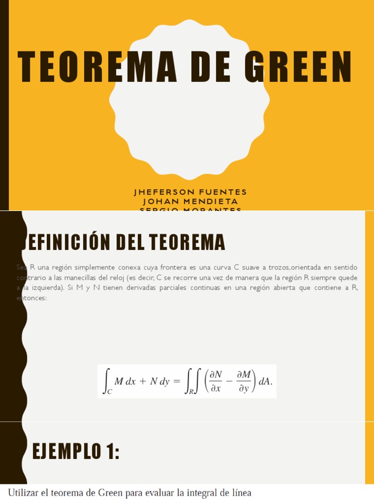 Teorema de Green | PDF | Curva | Integral