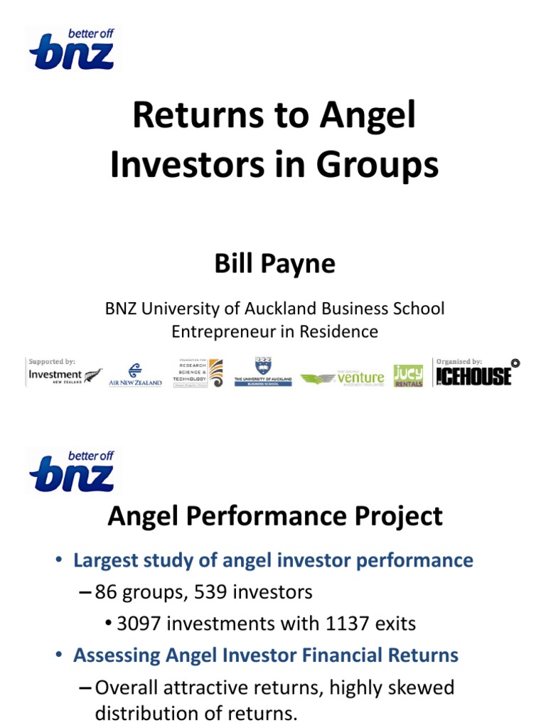 Returns To Angel Investors in Groups | PDF | Private Equity | Equity ...