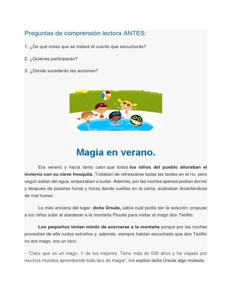 Magia de verano para niños | PDF | Novela negra, policíaca y suspenso ...