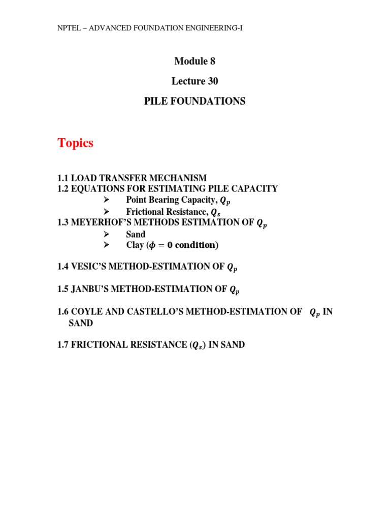 Lecture30 Pdf Pdf Deep Foundation Friction
