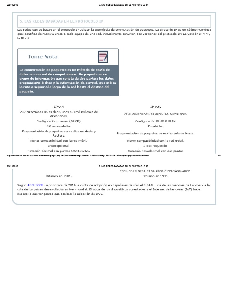 Las Redes Basadas en El Protocolo Ip | PDF | Protocolos de internet | Estándares de internet