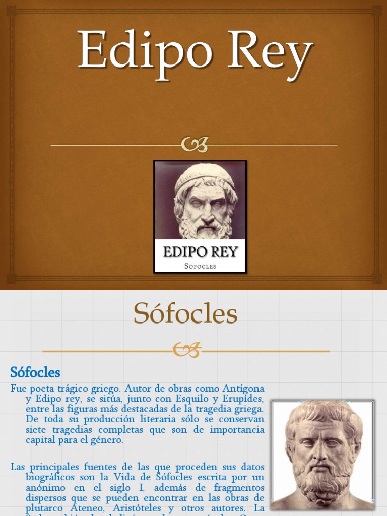 Biografía de Sófocles y Edipo Rey | PDF | Edipo | Mitología tebana