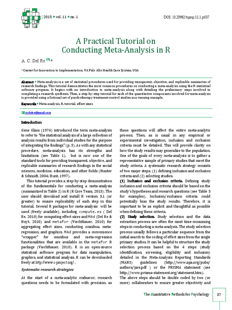 Meta Análisis Con R | PDF | Meta Analysis | Effect Size