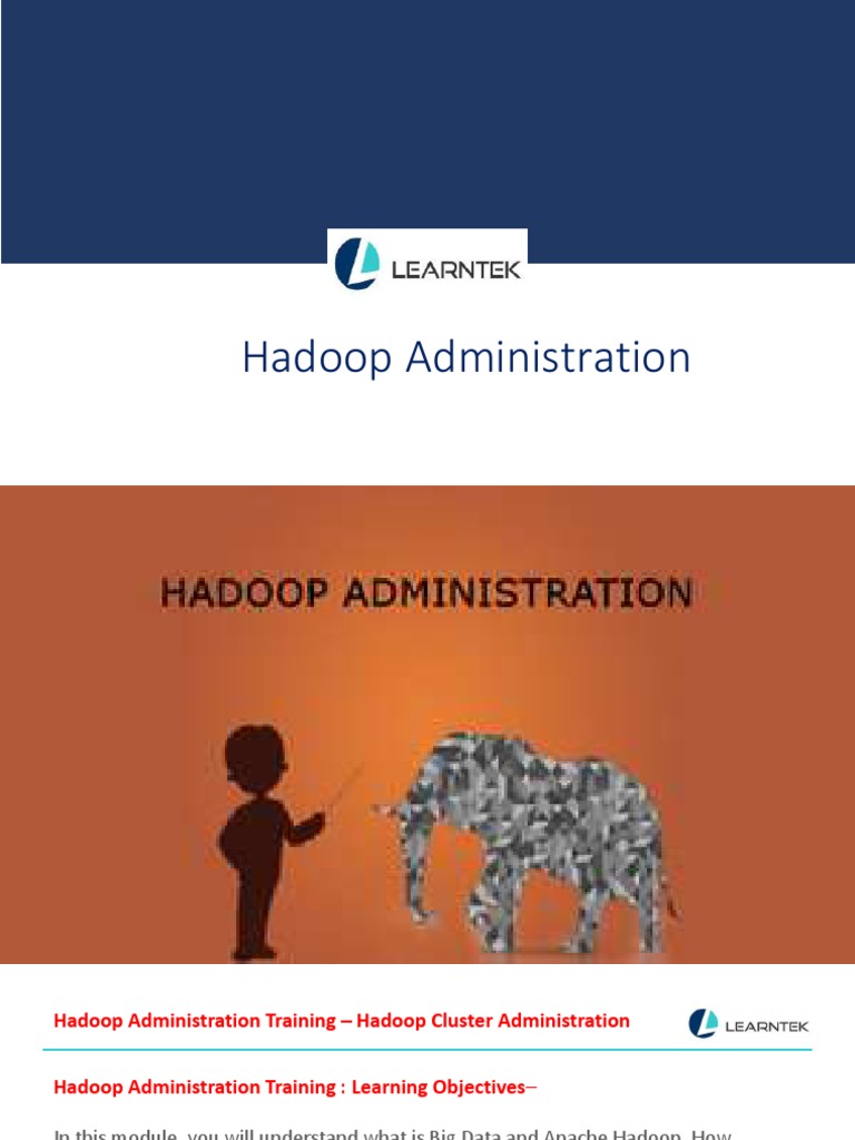 Hadoop Administration | PDF | Apache Hadoop | Computer Cluster