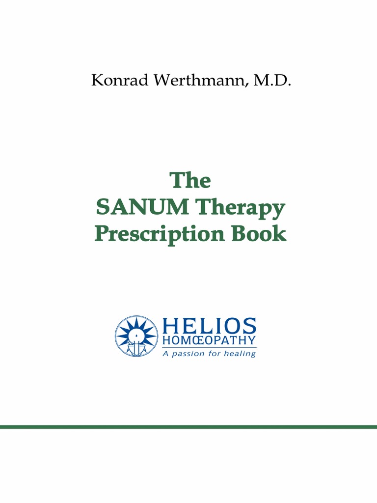 SANUM Therapy Prescription Guide | PDF | Herpes Simplex | Rtt
