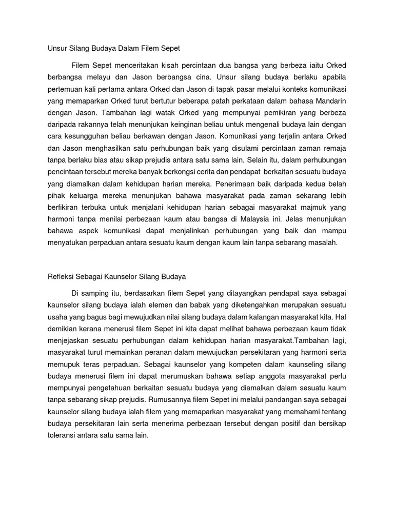 Ulasan Filem Sepet | PDF