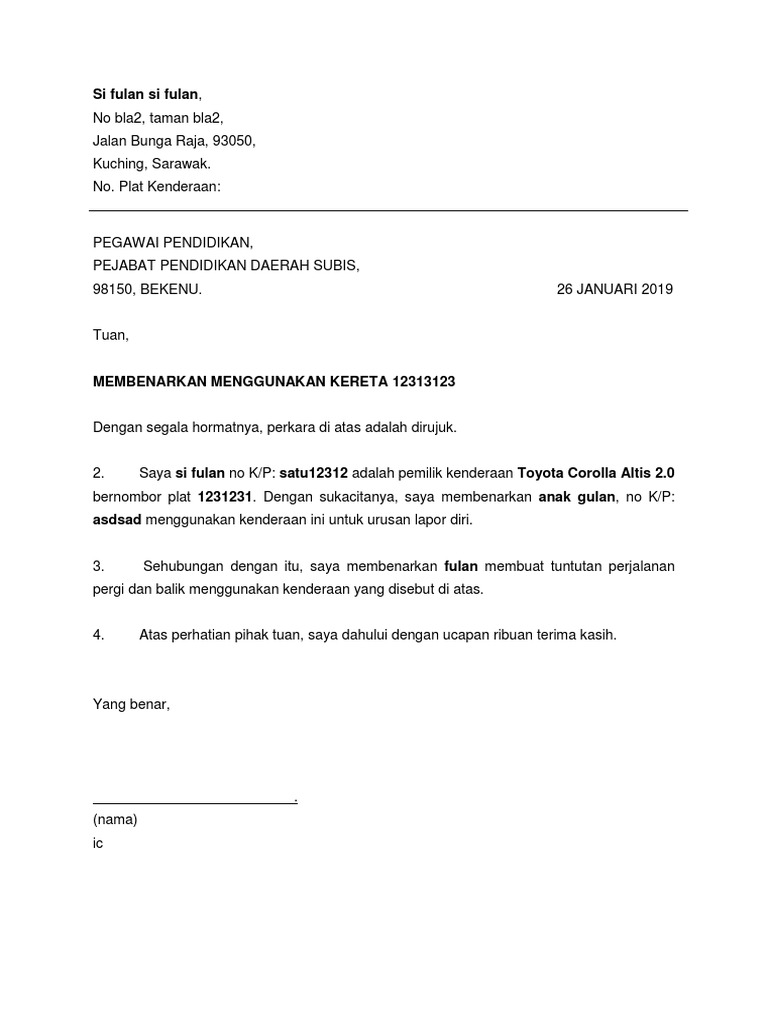 Contoh Surat Claim | PDF