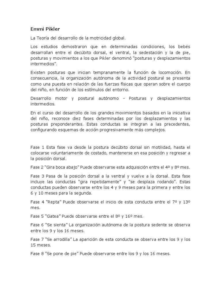 Emmi Pikler | PDF