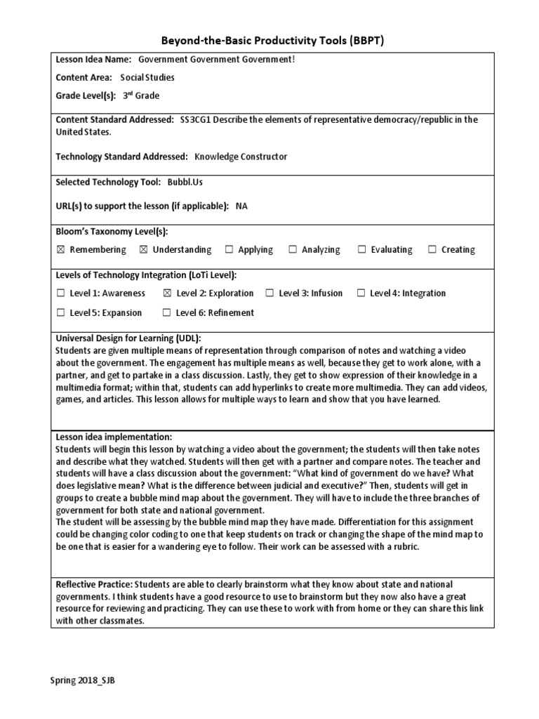 BBPT Lesson | PDF | Education Theory | Behavior Modification