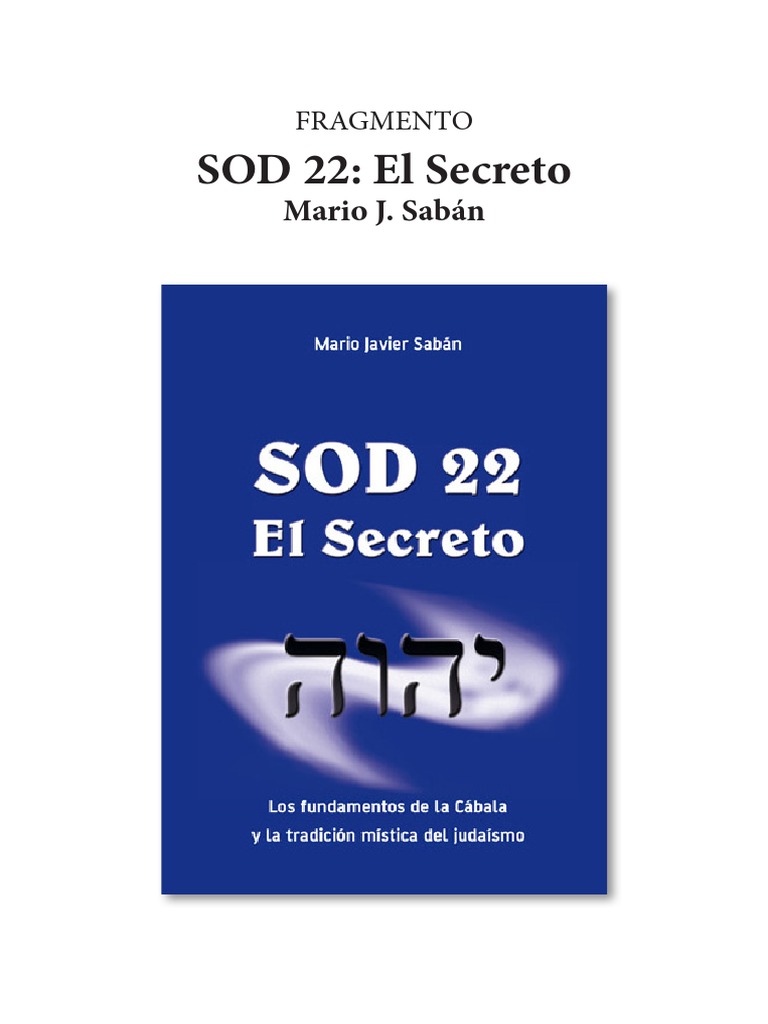 Sod22 Prologo PDF | PDF | Kábala | Misticismo