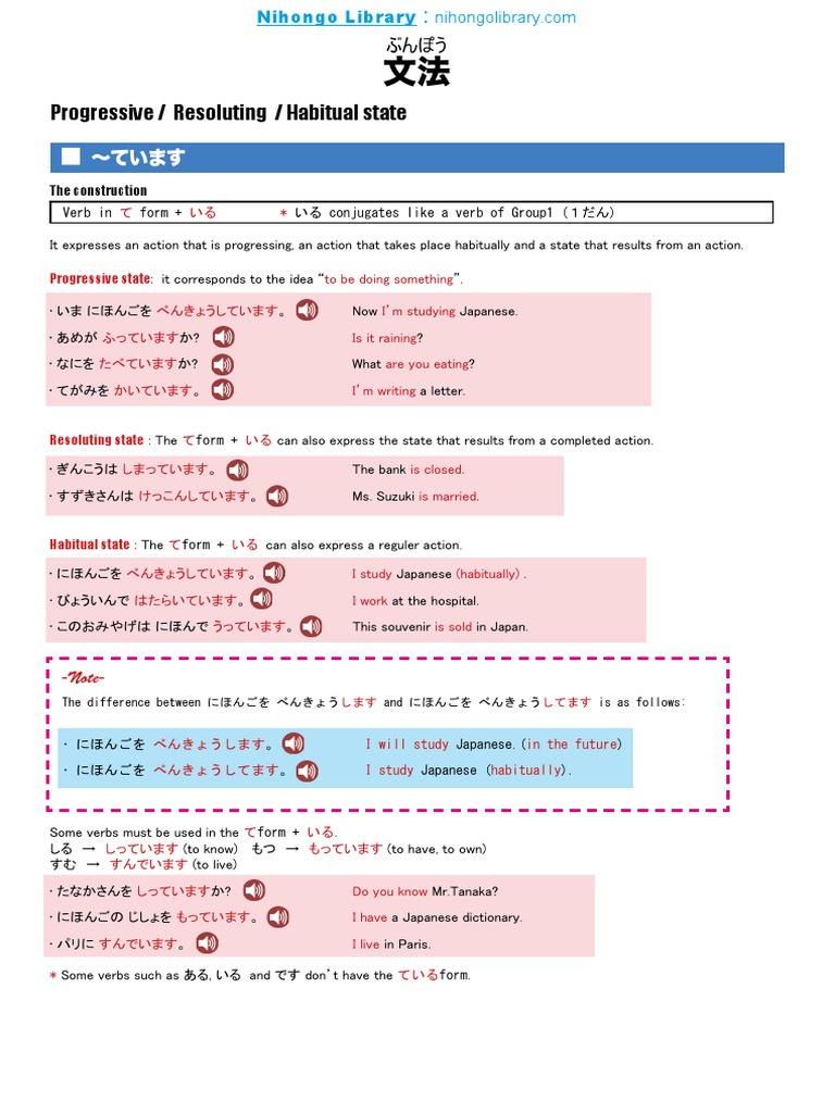 Japanese Lesson 9 | PDF