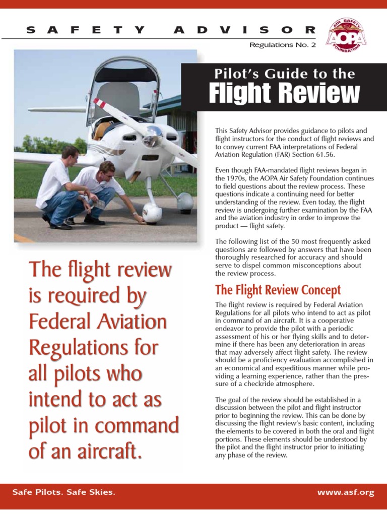 AOPA - Pilots Guide to the Flight Review | Instrument Flight Rules ...