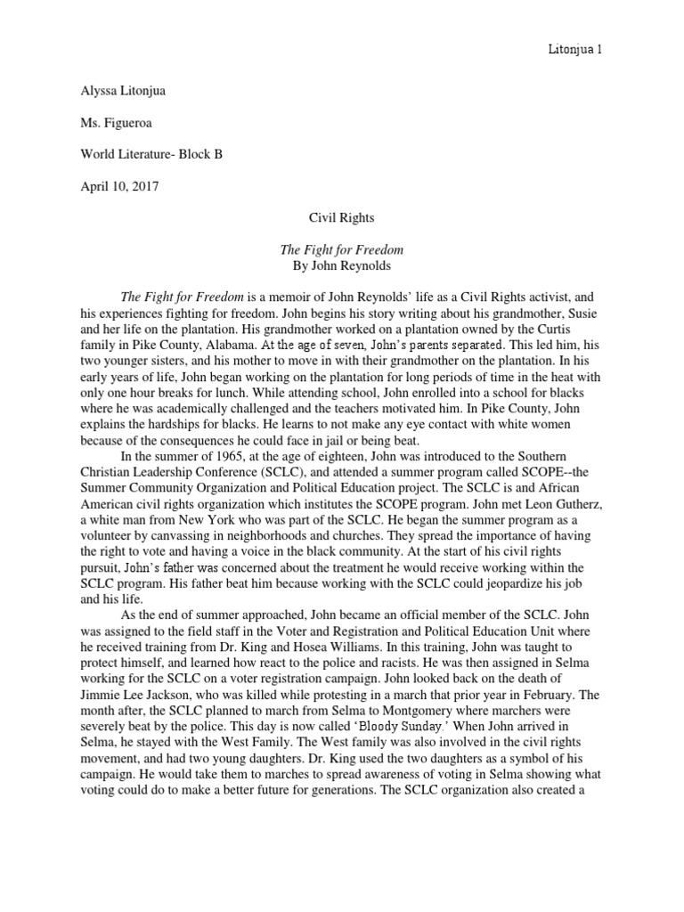 Civil Rights Research Project | PDF | Martin Luther King Jr. | Equality ...