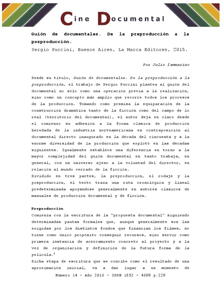 Guion de Documentales | PDF | Documental | Director de cine