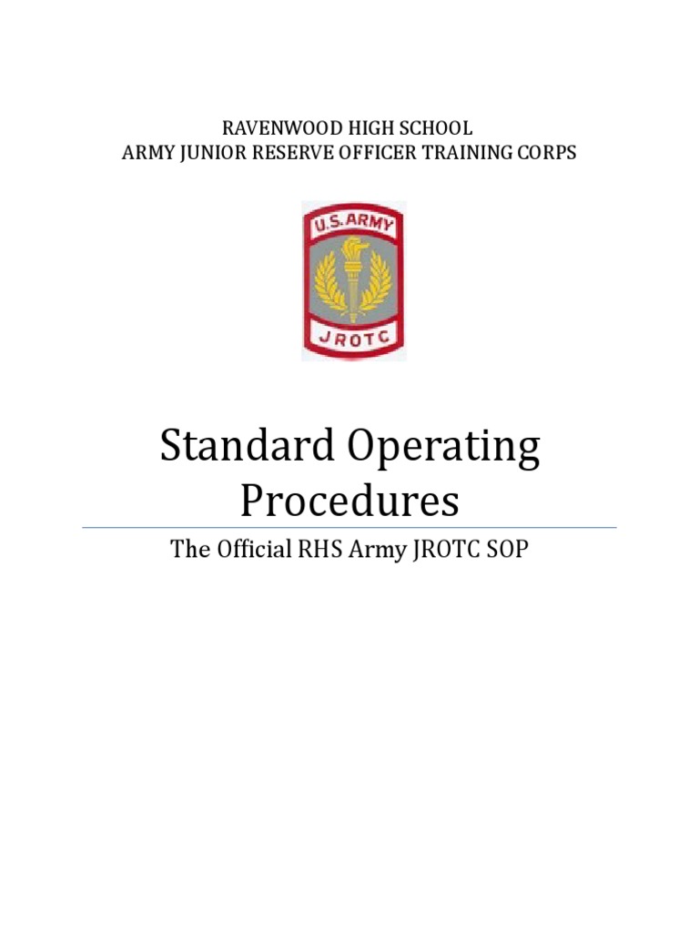 Current Sop | PDF | Sergeant | First Lieutenant