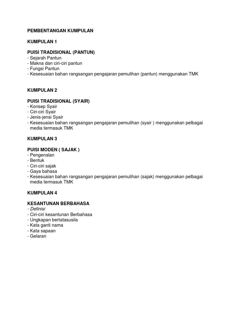 Pembentangan Kumpulan | PDF