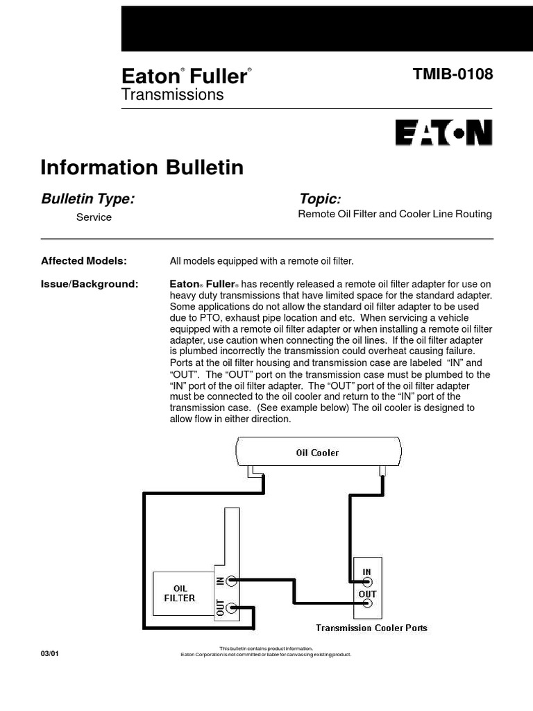 Eaton Fuller: Transmissions | PDF | Transmission (Mechanics ...