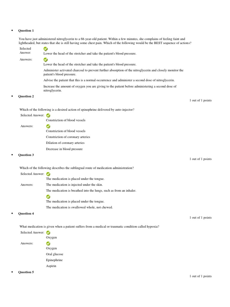 EMT Medication Administration Guide | PDF | Myocardial Infarction | Heart